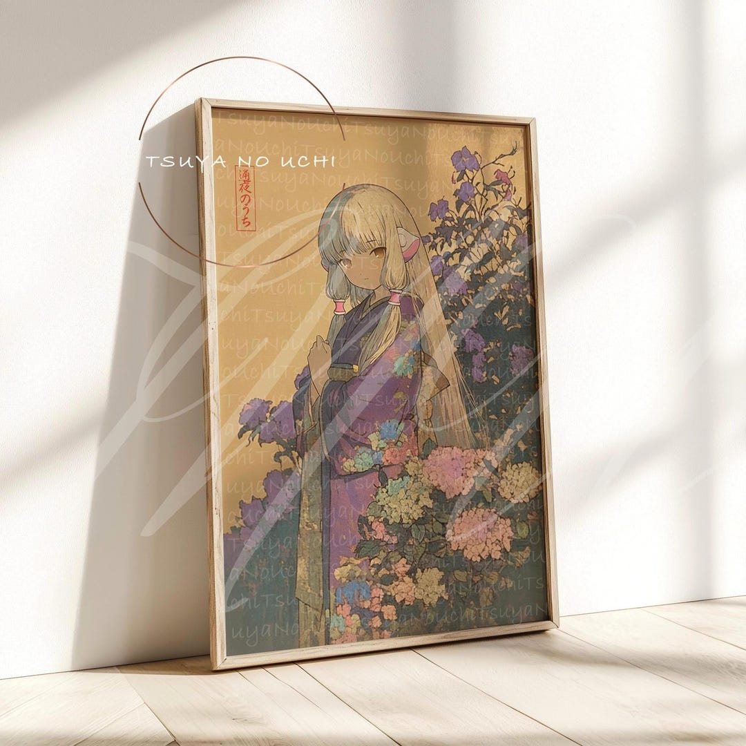 Chii Art Print · Chobits Poster · Japanese Ukiyo-e Style · Anime Wall ...