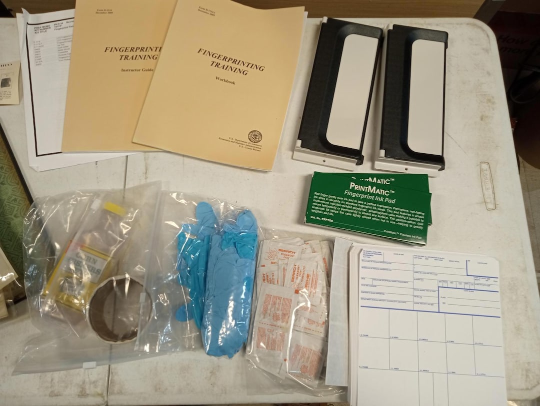 Comprehensive Fingerprinting Kit With Training Materials - Etsy