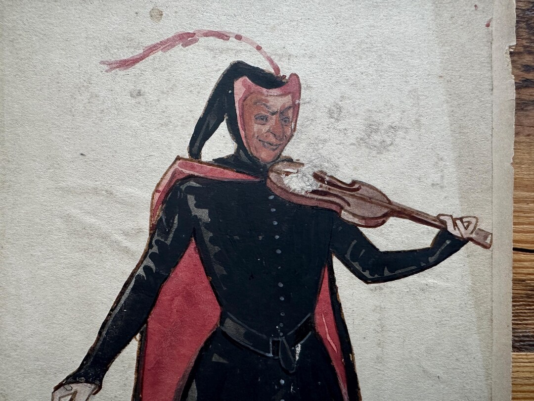 Theatre Costume Design - Devil Playing Violin - Etsy