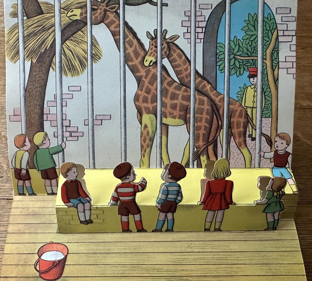 Zoo Pop-up Book - Bill and Bob at the Zoo - - Etsy