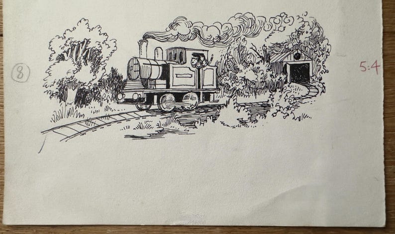 Valentines THOMAS the TANK ENGINE Illustrator John T Kenney - Original ...
