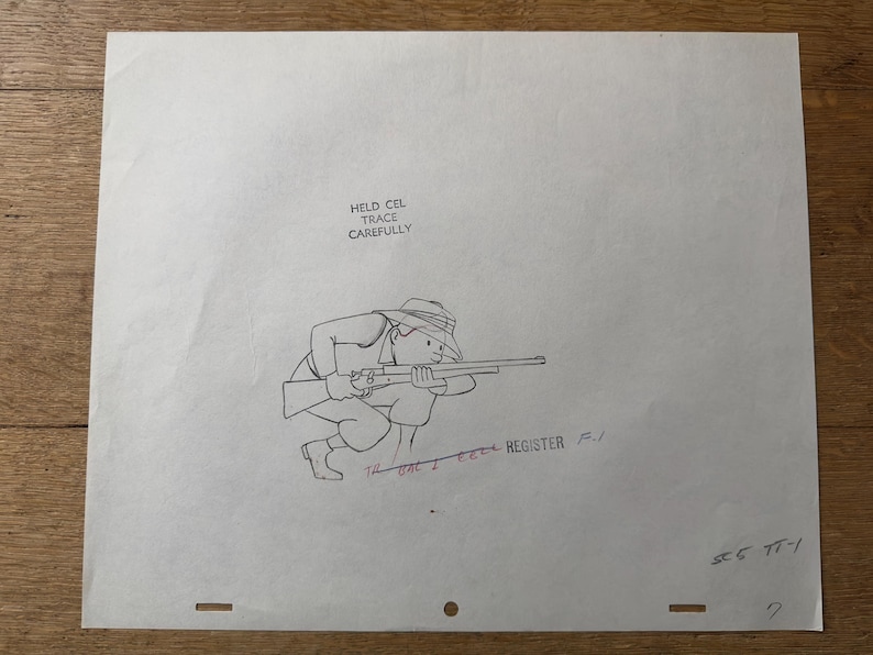 Herge's Tintin Animation Production Original Illustration Art - Intro ...