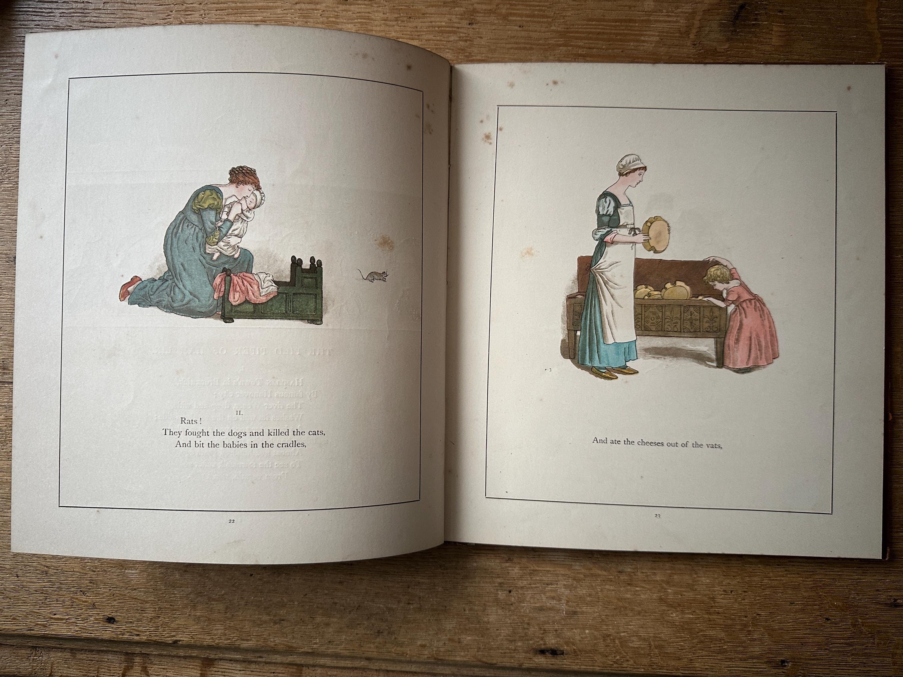 Kate Greenaway - Pied Piper of Hamelin Book, 1888 - Original ...