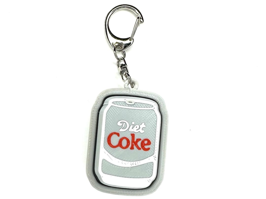 Diet Coke Soda Cola Can Fidget Clicker Keychain- Portable Sensory Toy ...