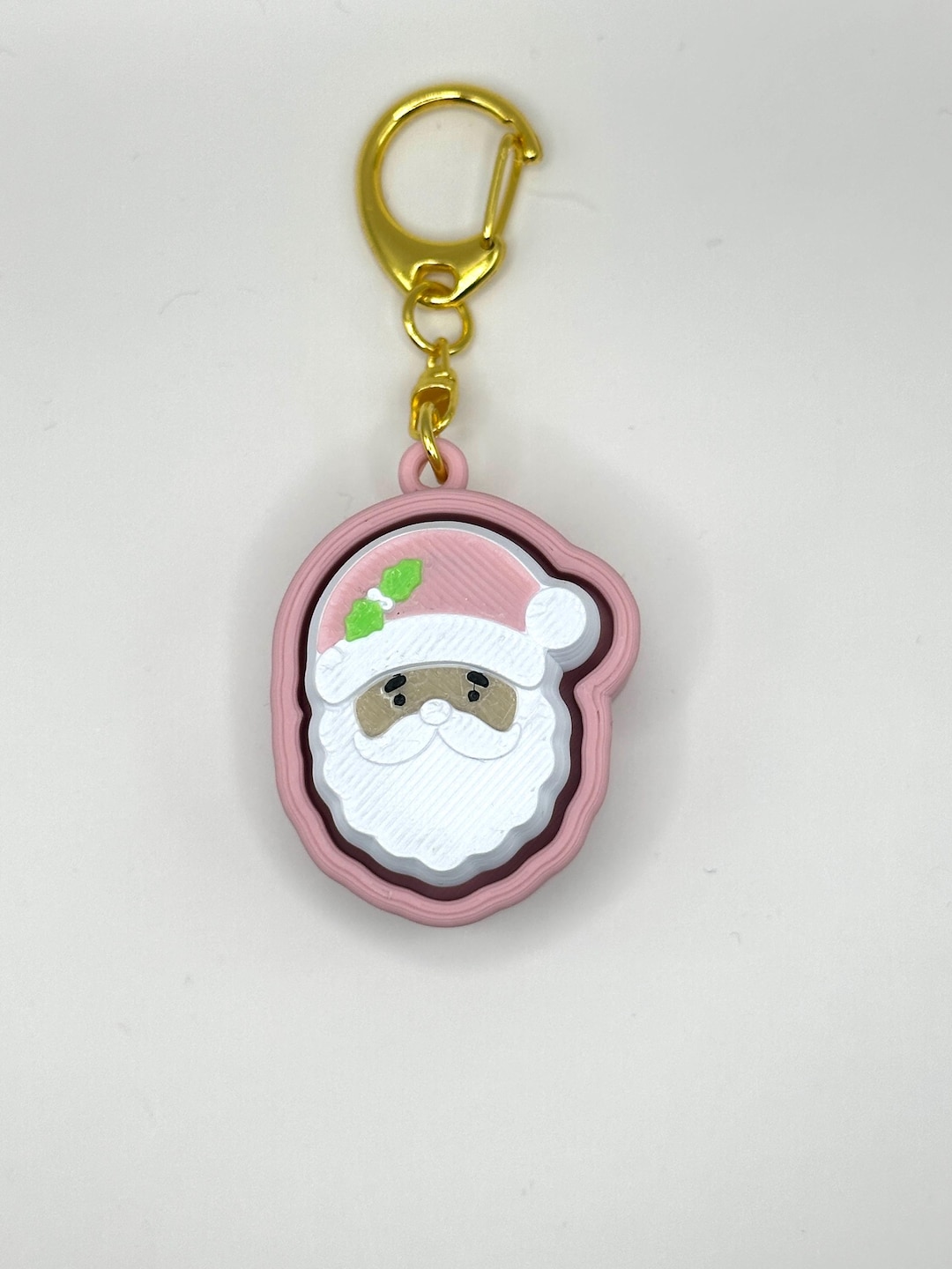 Pastel Classy Santa Claus Fidget Clicker Keychain- Portable Sensory Toy ...