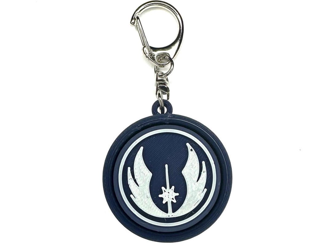 Star Wars Jedi Logo Fidget Clicker Keychain- Portable Sensory Toy for ...