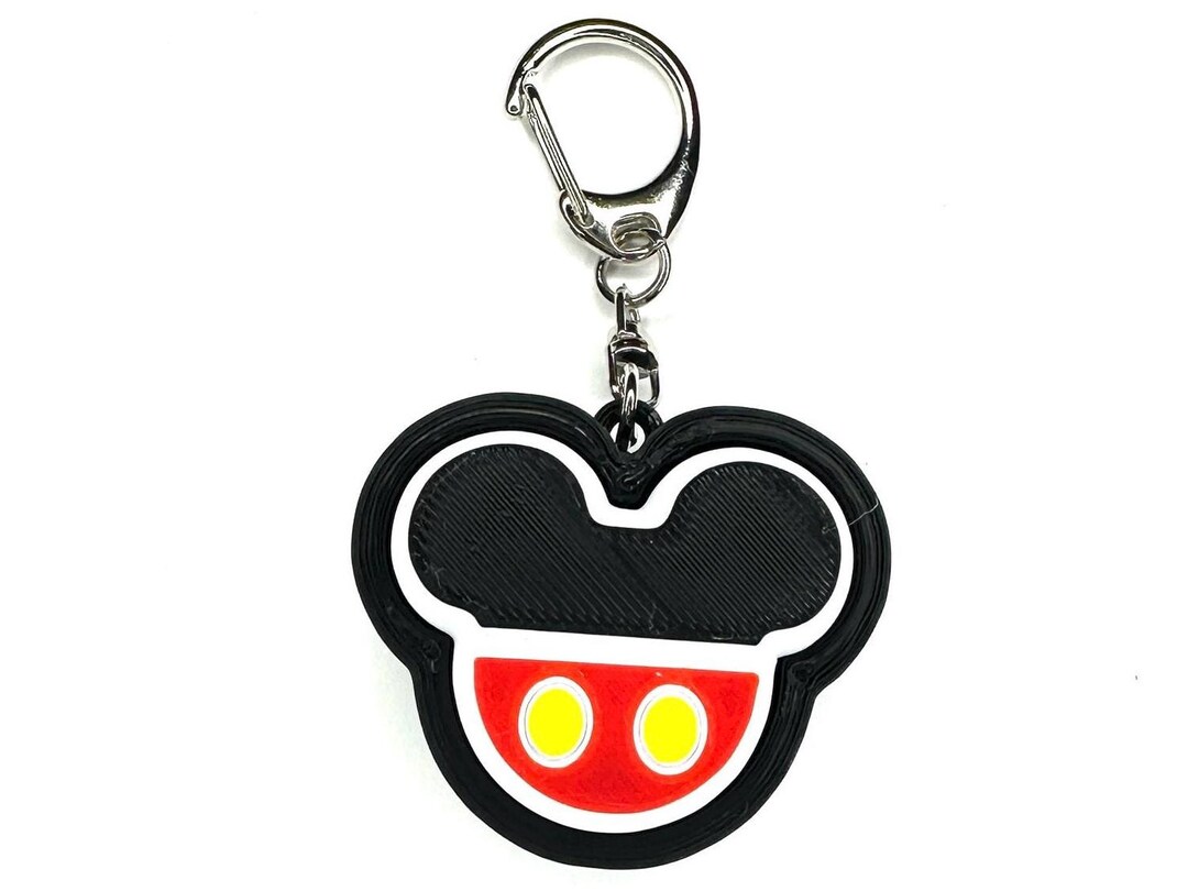 Mickey Mouse Shaped Fidget Clicker Keychain- Portable Sensory Toy for ...