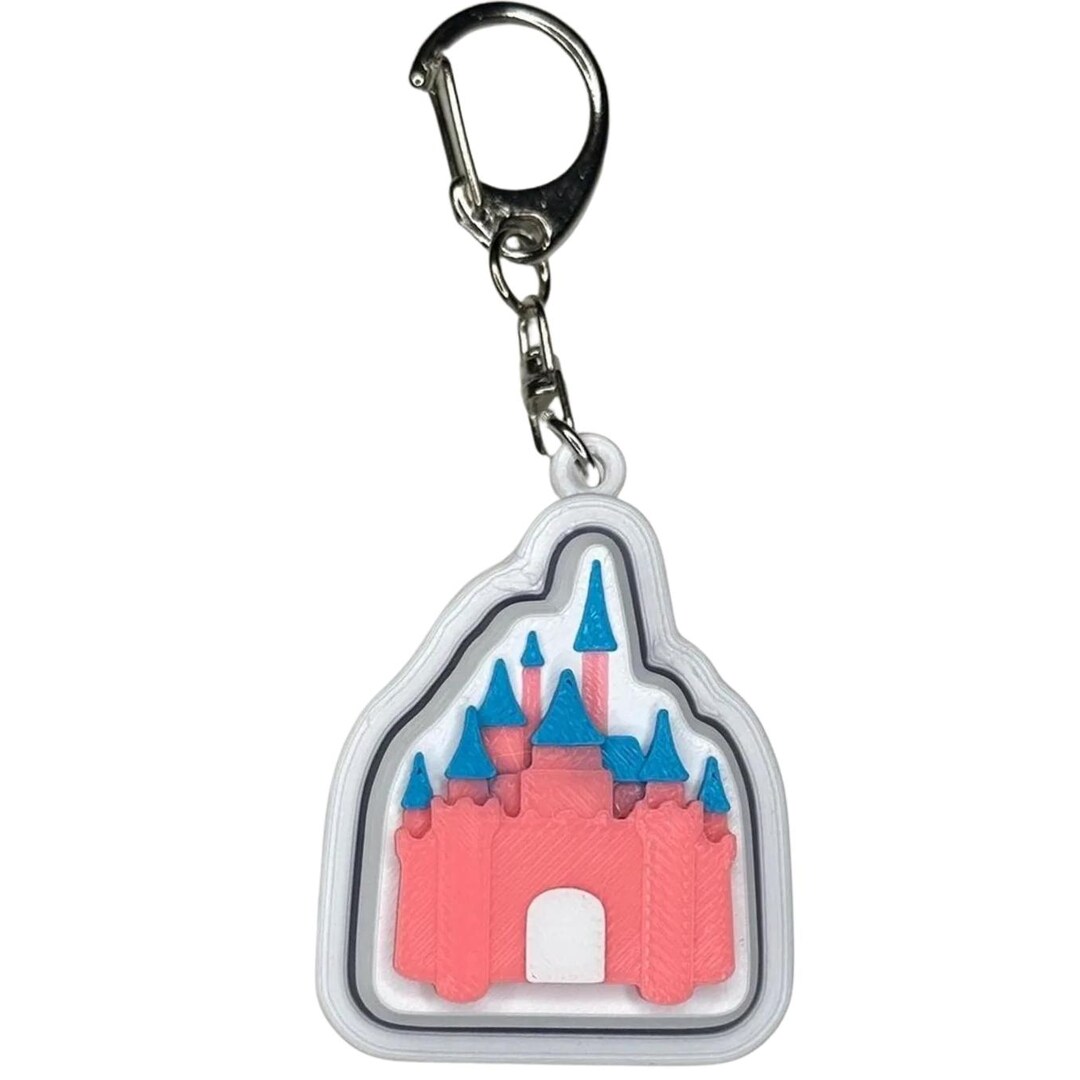 Sleeping Beauty Castle Fidget Clickerkeychain Portable Sensory Toy for ...
