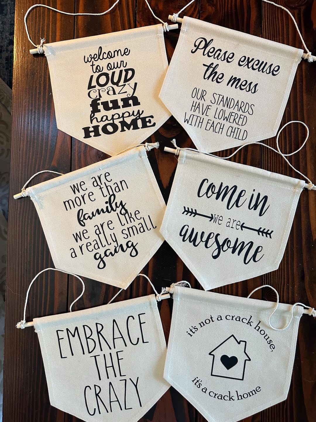 Canvas Wall Banner Signs Funny, Unique and Clever. 6 Options - Etsy