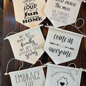 Canvas Wall Banner Signs Funny, Unique and Clever. 6 Options - Etsy