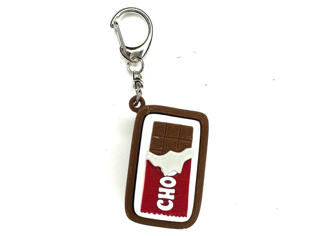Chocolate Candy Bar Fidget Clicker Keychain- Portable Sensory Toy for ...