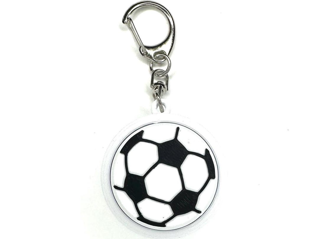 Soccer Ball Fidget Clicker Keychain- Portable Sensory Toy for Focus ...