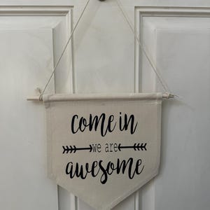 Canvas Wall Banner Signs Funny, Unique and Clever. 6 Options - Etsy