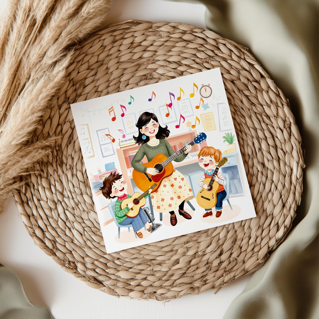 Happy Birthday Music Teacher Greeting Card Presents for Music Teachers ...