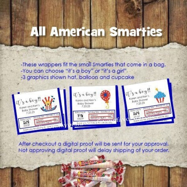 Smarties Candy Wrappers - Etsy