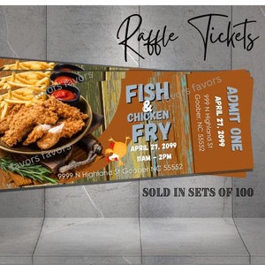 100 Fish Fry Raffle Tickets - Etsy