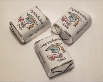 Personalized Graduation Photo Hershey Nugget Party Favor Stickers Photo ...