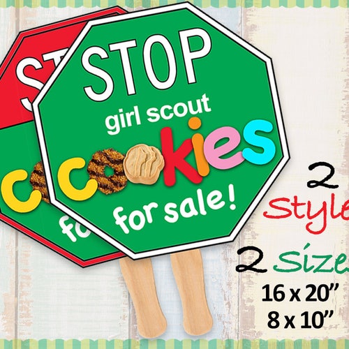 Girl Scout Cookie Stop Sign Printable Instant Download - Etsy