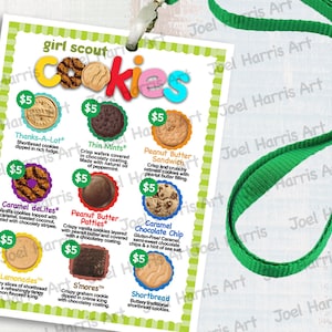 2020 ABC Girl Scout LANYARD Cookie Price List All Cookies 5.00 ...