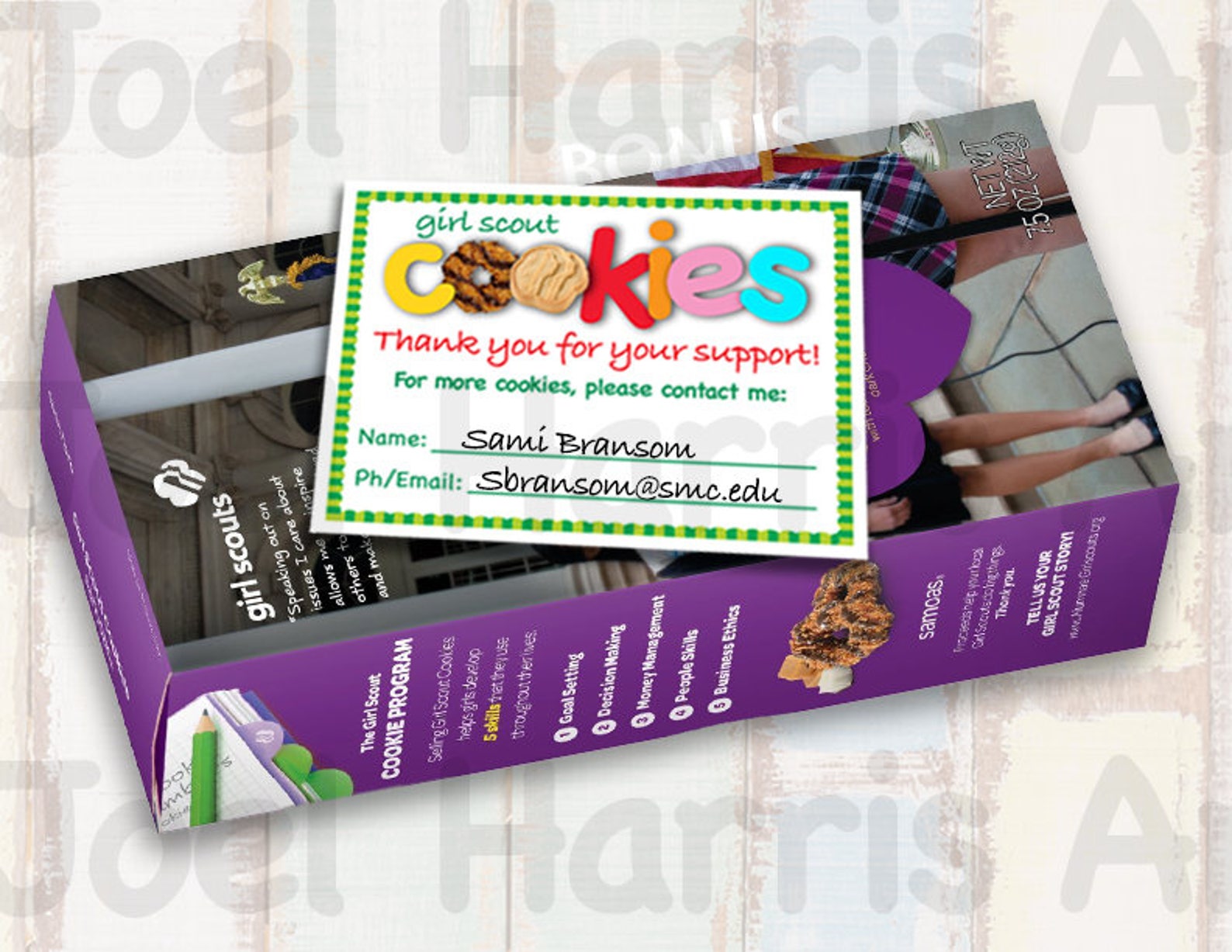 2019 Cookie Thank You Cards! Girl Scout Printable Note Card Plus BONUS ...