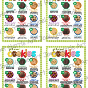 2020 ABC Girl Scout LANYARD Cookie Price List All Cookies 5.00 ...