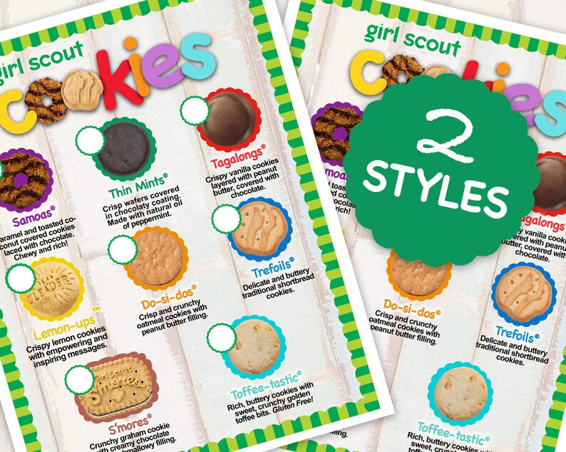 2020 LBB Girl Scout Cookie Price List GS Booth Decor POSTER - Etsy ...