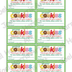 Girl Scout BUSINESS CARDS Thank You Cards Printables Girl Scouts ...