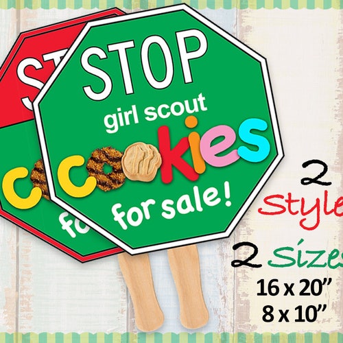 Cookie Booth Sign Stop Cookies Sold Here Printable Cookie - Etsy