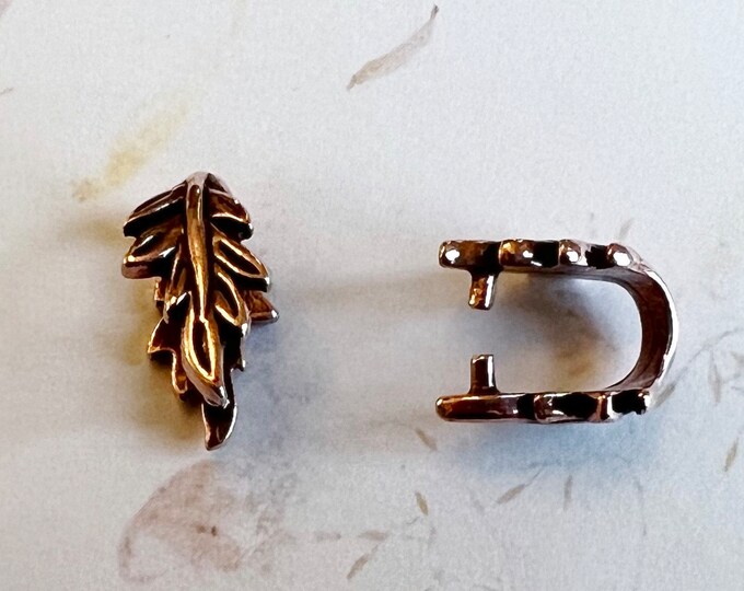 Pinch Bail, Antique Copper Pinch Bail, Botanical Collection by Tierra ...