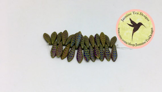 16x5mm Laser Etched Wasabi Rye Dagger Beads 25 Daggers per - Etsy Australia