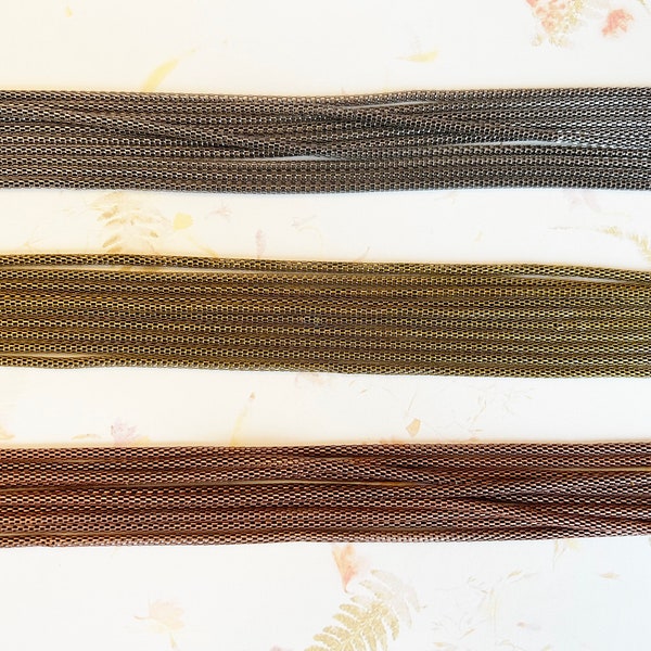 Copper Mesh Necklace - Etsy