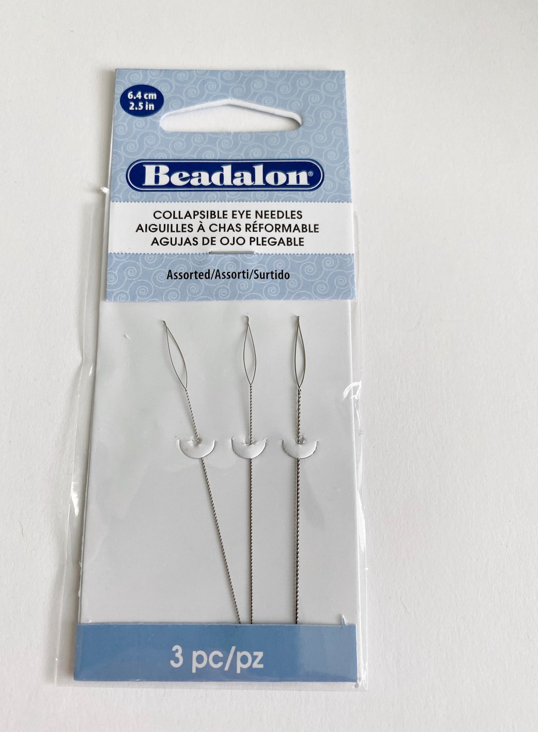 Beadalon Collapsible 2.5 Inch Eye Needles Assorted Set - Etsy