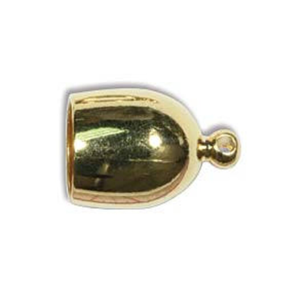 Gold Plated Bullet End Caps, 8mm End Caps, 8mm End Cap Set, 2 Pieces ...