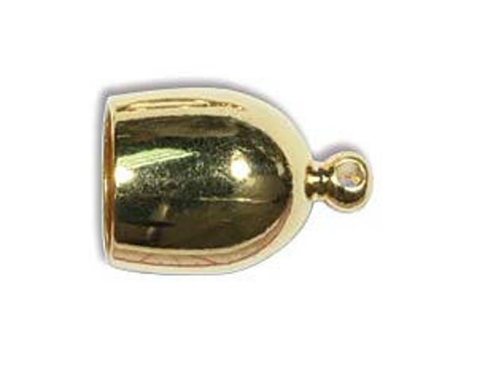 Gold Plated Bullet End Caps, 8mm End Caps, 8mm End Cap Set, 2 Pieces ...