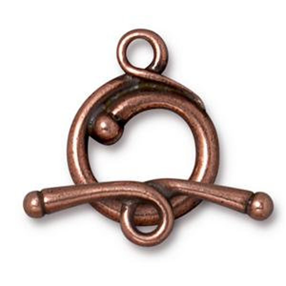 Renaissance Copper Toggle Clasp Set: Tierracast 2-piece - Etsy