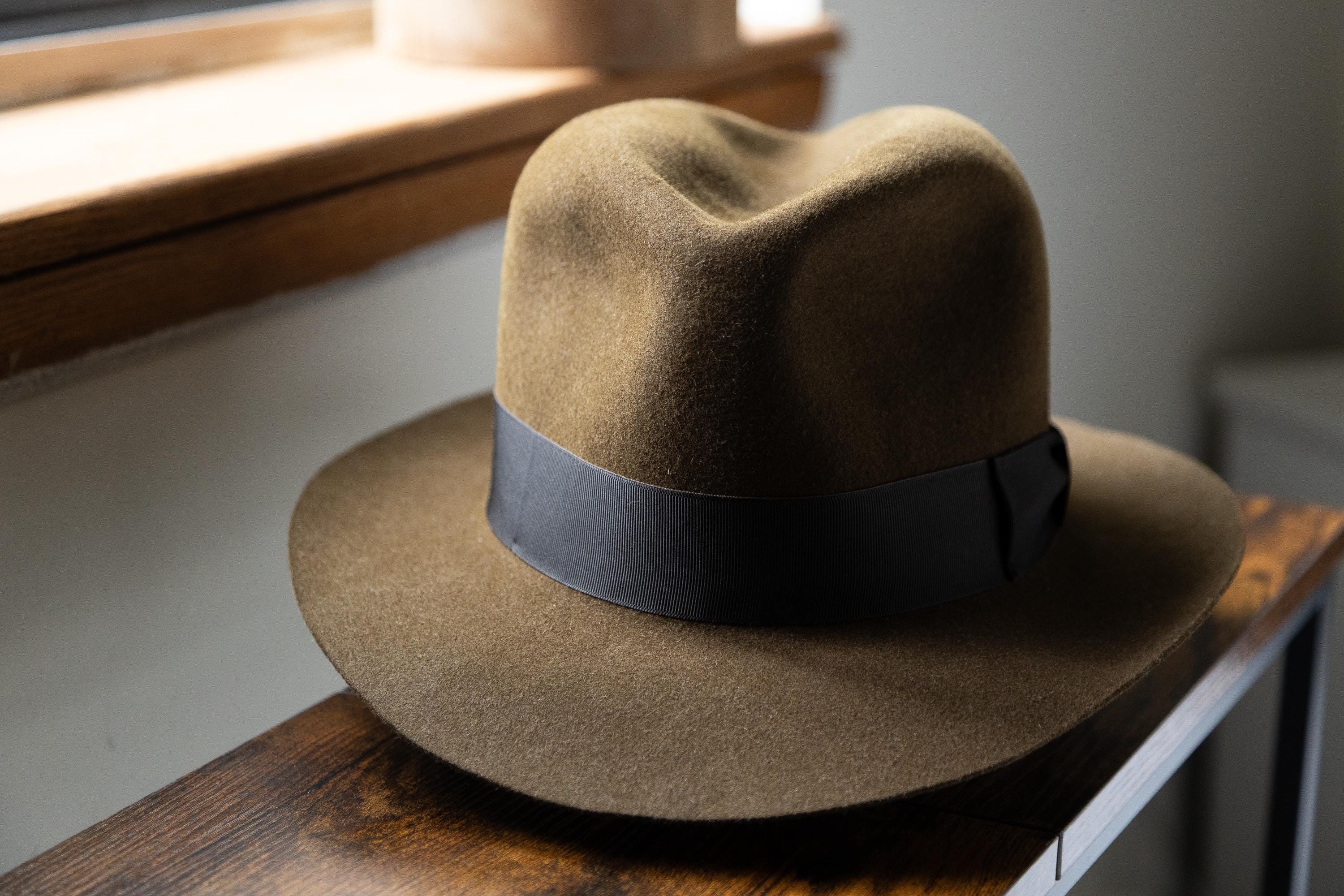 Custom Temple of Doom Style Indiana Jones Fedora (sable Color) - Etsy
