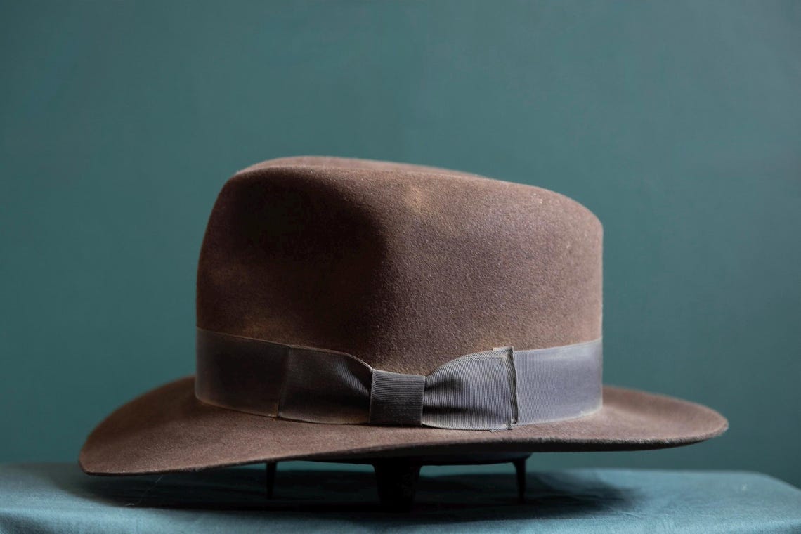 Custom Raiders of the Lost Ark Style Indiana Jones Fedora (deep Sable ...