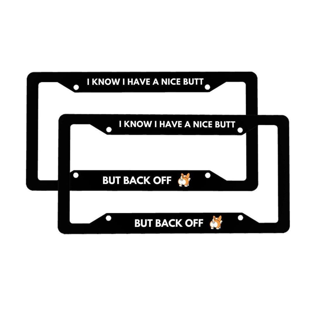 Funny Car License Plate Frame for Women and Men – Humorous Rear Bumper ...