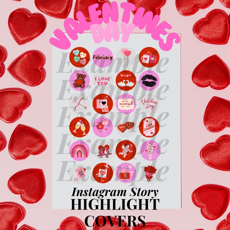 Red Instagram Highlights - Etsy