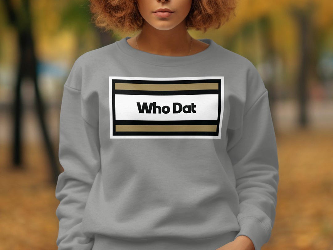 New Orleans Saints Who Dat Football Sweatshirts & Hoodies - Etsy