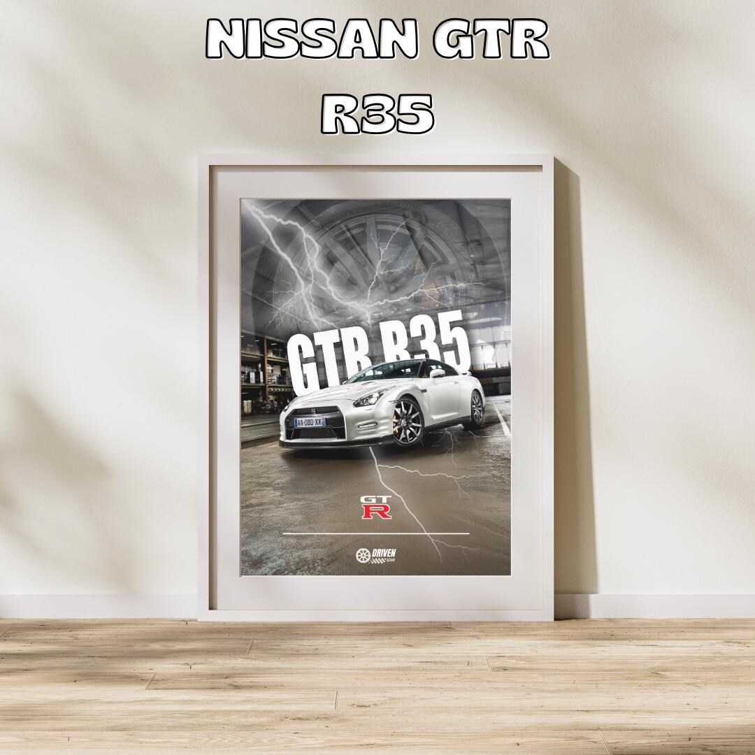 Nissan GTR R35 Printable Poster - Etsy