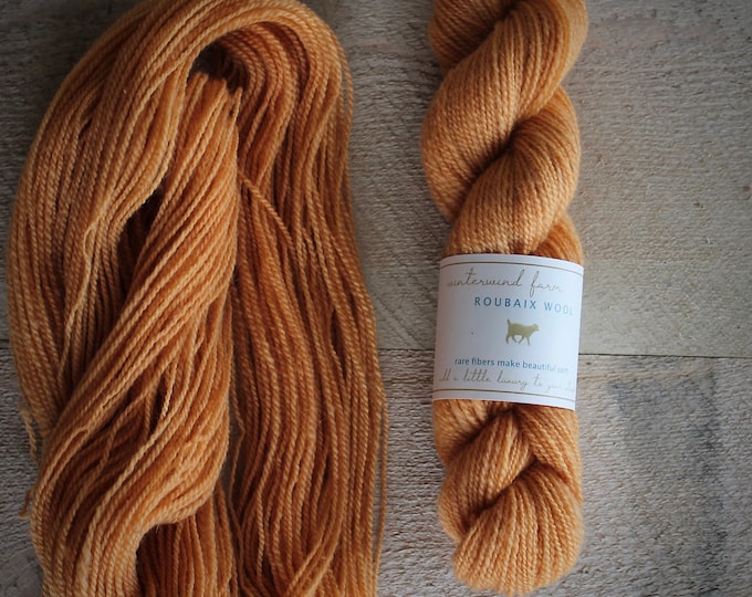 Roubaix Wool's "flower" - Naturally Dyed Yarn - 2-ply Fingering Wt ...