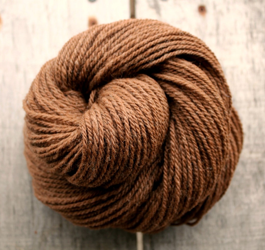 Roubaix Wool "feather" Fingering 3-ply Cvm/alpaca Yarn Natural Mahogany ...