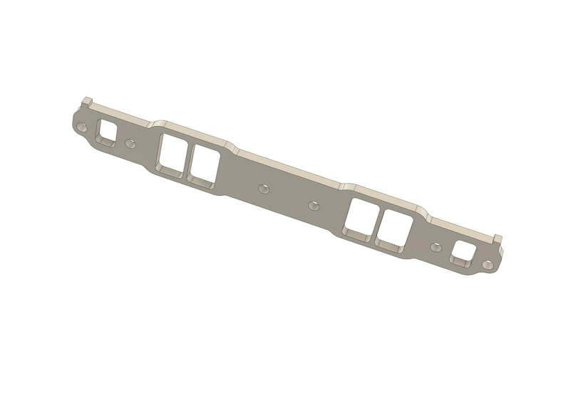 Chevrolet Small Block Inlet Manifold Flange DXF File | Laser Plasma ...