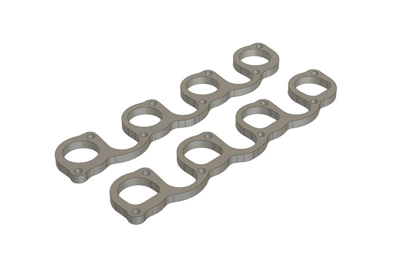 Ford SBF SC1 Header Flange DXF File | Small Block Ford Exhaust Manifold ...