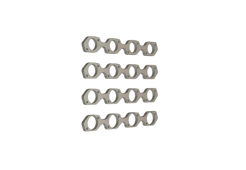 Ford SBF Trick Flow Round Port Header Flange DXF 4 Sizes in CNC Laser ...