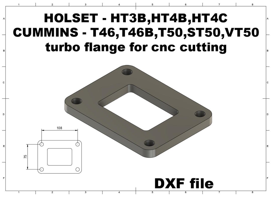 Digital File / HOLSET HT3B,HT4B,HT4C CUMMINS T46,T46B,T50,ST50,VT50 ...