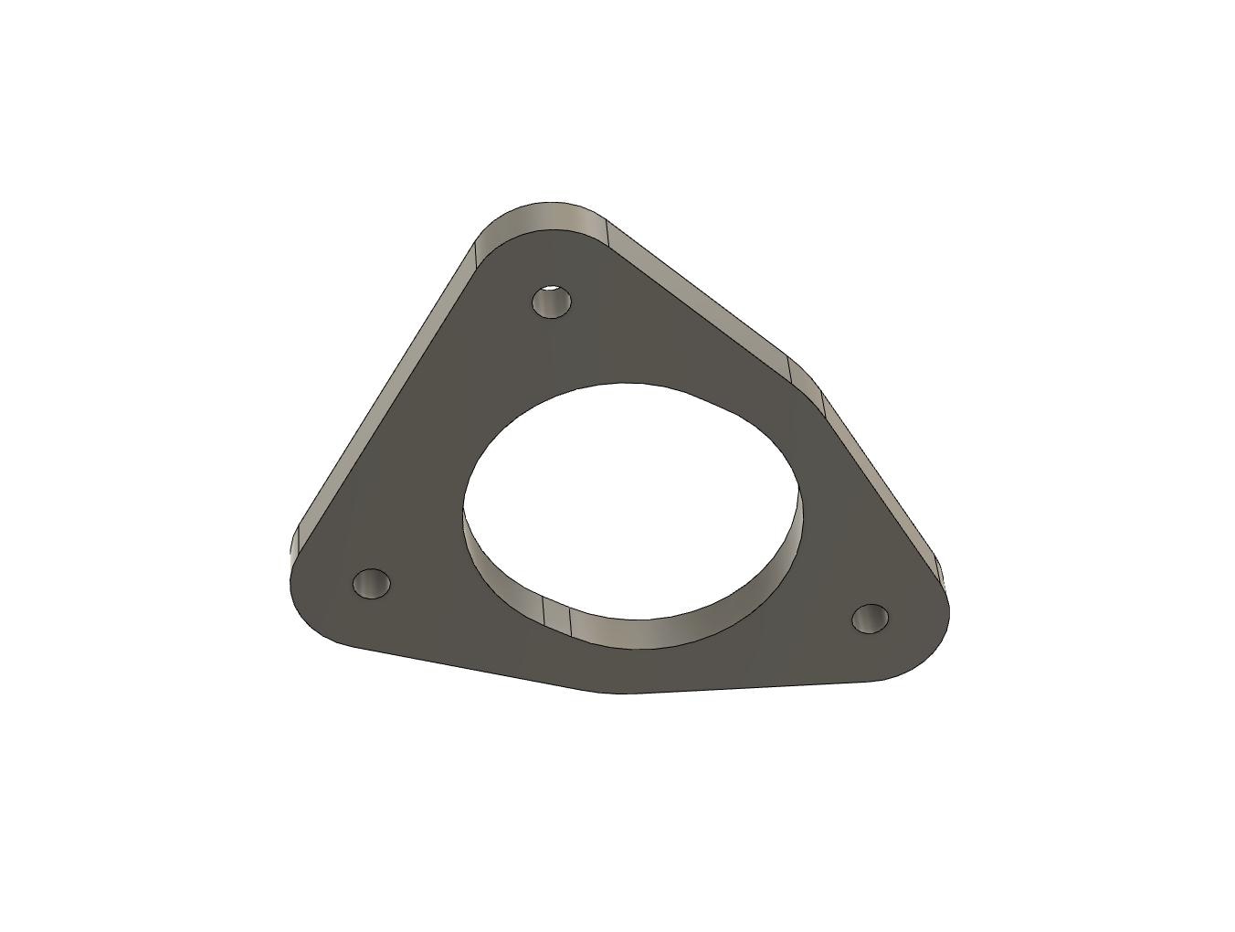 3 Bolt Turbo Flange, CNC Cutting File (DXF, DWG) - Etsy