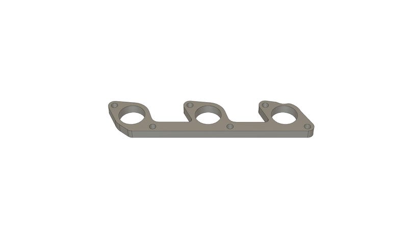 Ford V6 Exhaust Header Flange DXF | Digital Cut File | Header ...