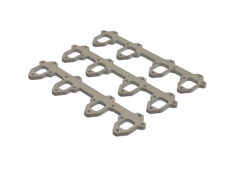 Ford 427 FE Header Flange DXF File | Trick Flow Exhaust Manifold ...